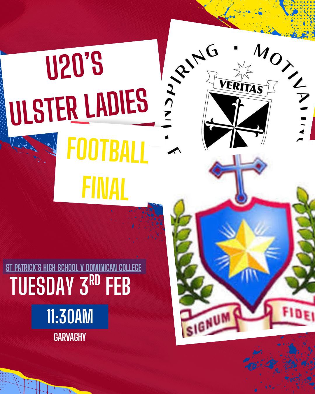 ️ulster Final Details ️ St Patricks High School Keady Facebook