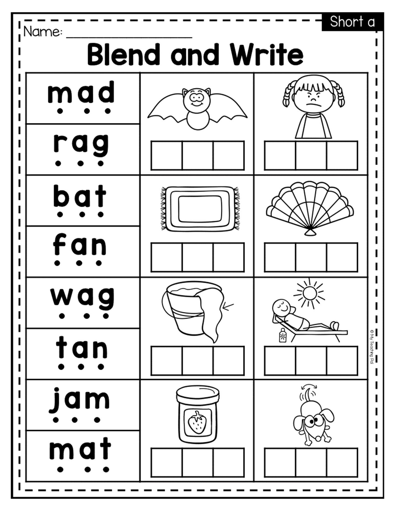 My - Comment BLEND for the link to these Blend and Write Worksheets ️ ...