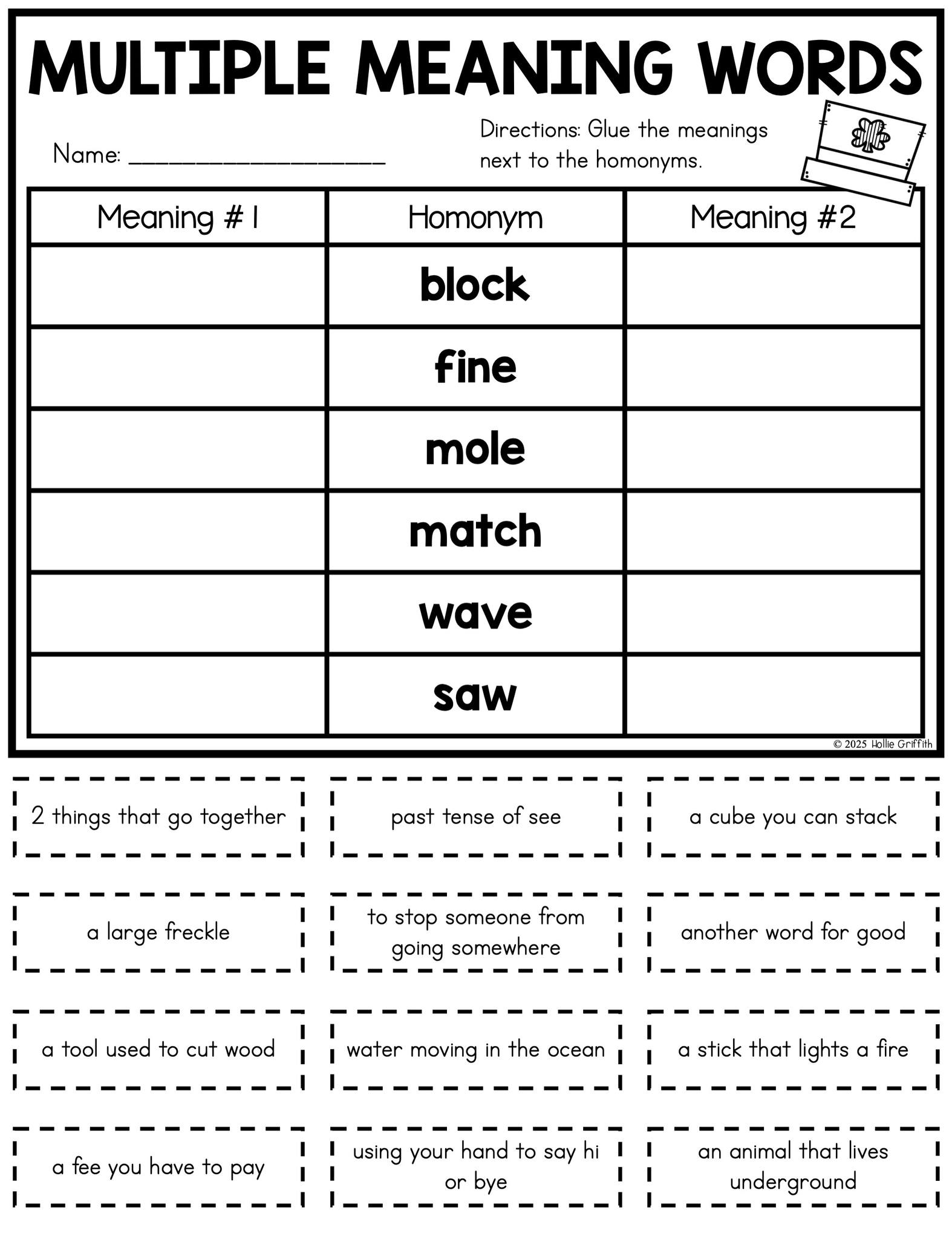Hollie - Multiple meaning words can be tricky. Students think they ...