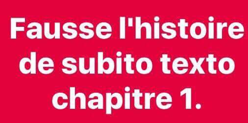 Subito Texto Fan Club