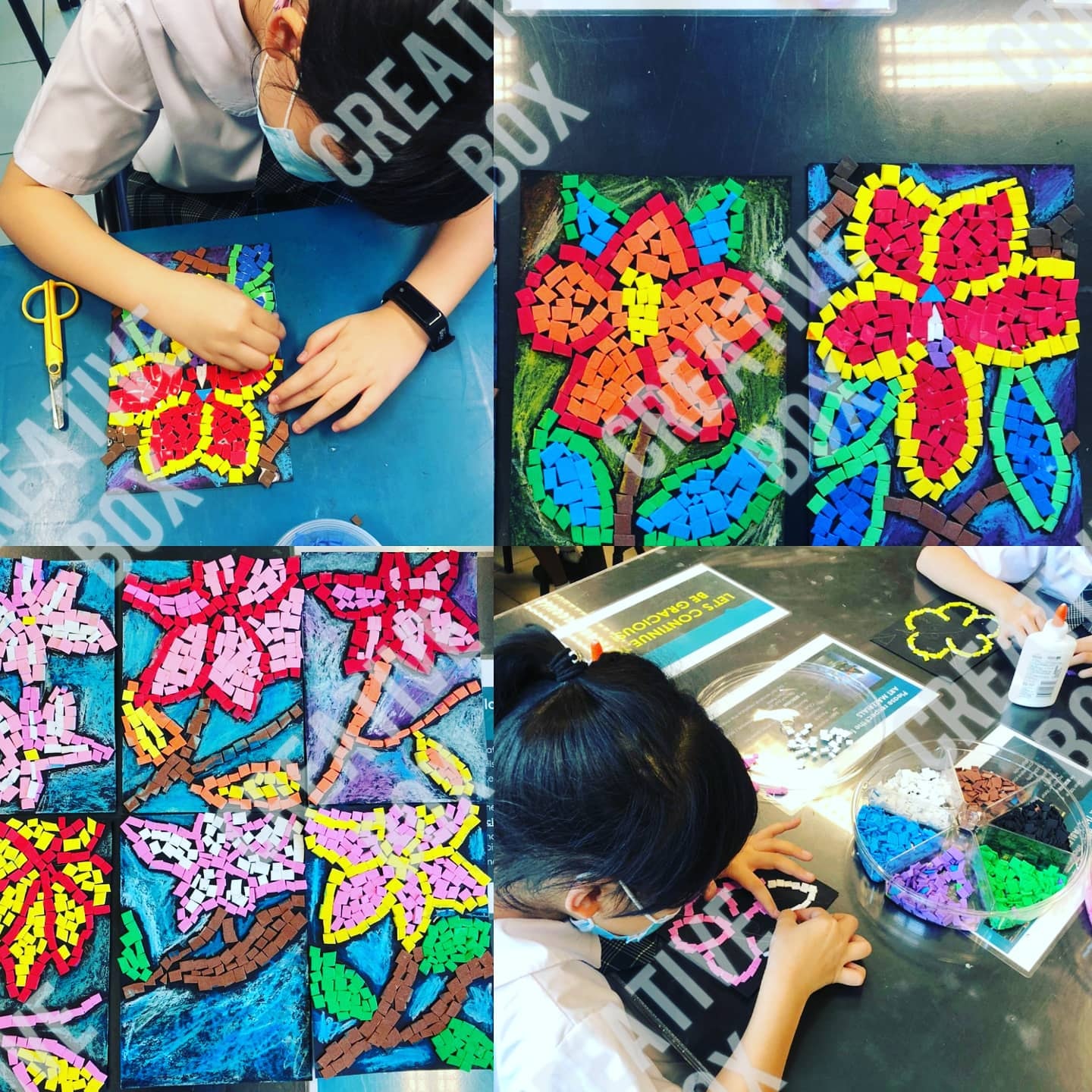 Mosaic art allows students to... - Creative Box Art Studio