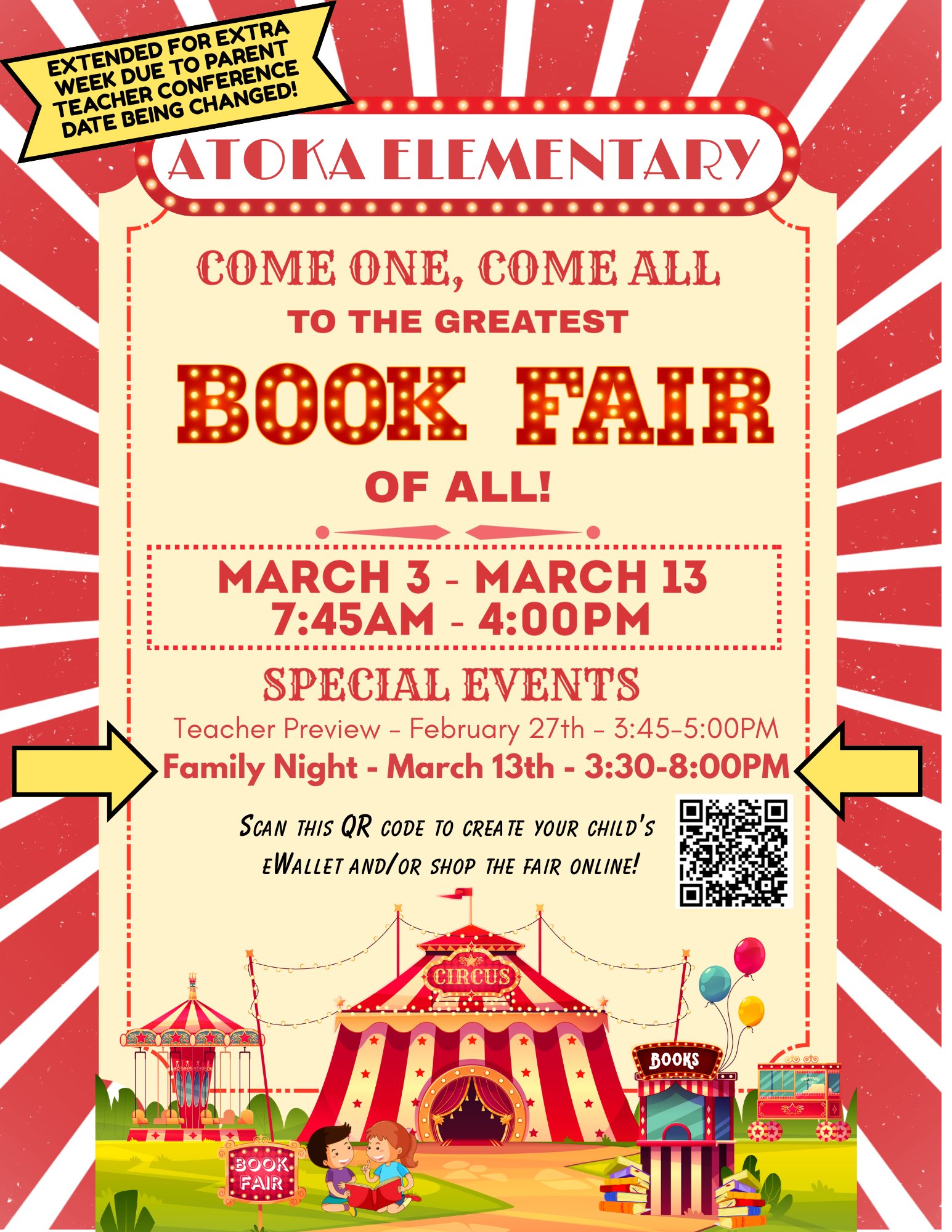 Atoka - ‼️REMINDER‼️ 🎪 Great News, AES Families! 🎪 The Scholastic Book ...