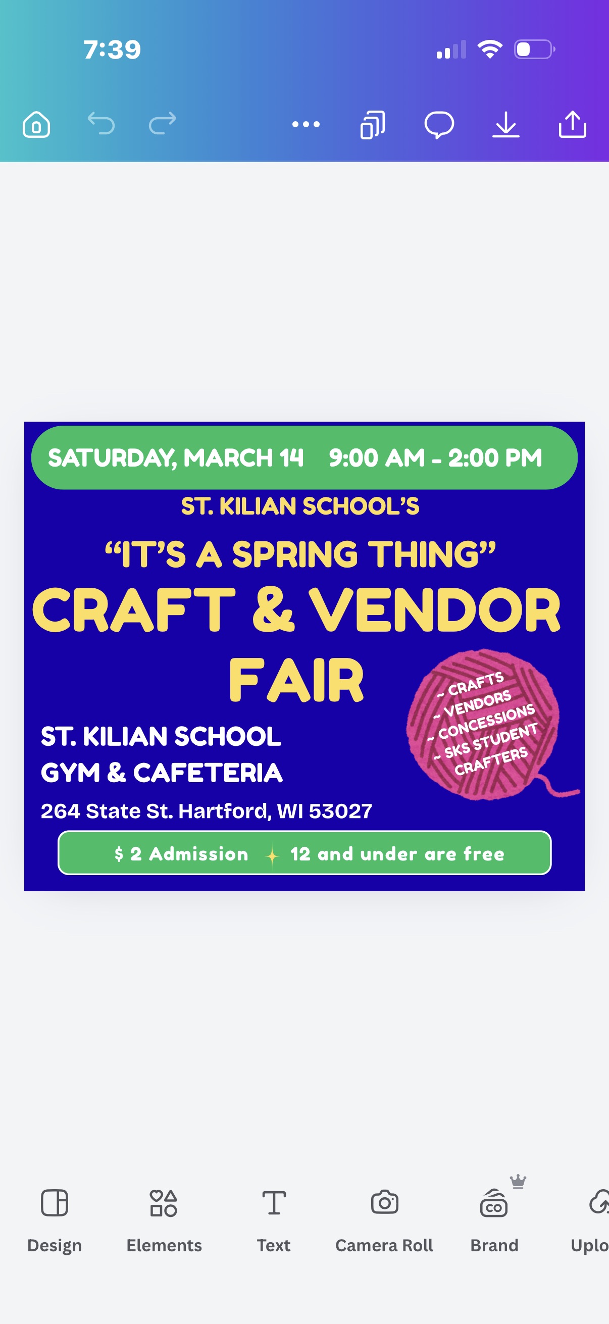 "It's a Spring Thing" Craft Fair
