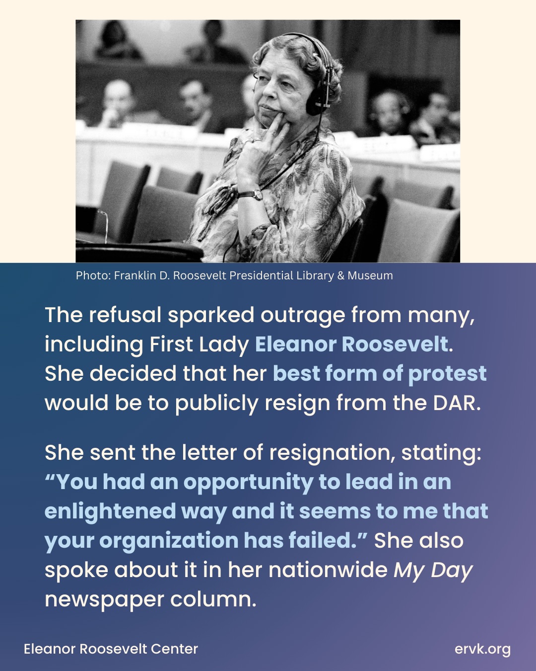 Who was Eleanor Roosevelt?