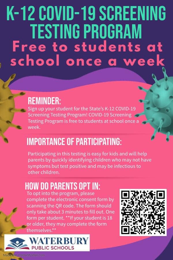 Waterbury Health Department - Attention Waterbury Public Schools ...