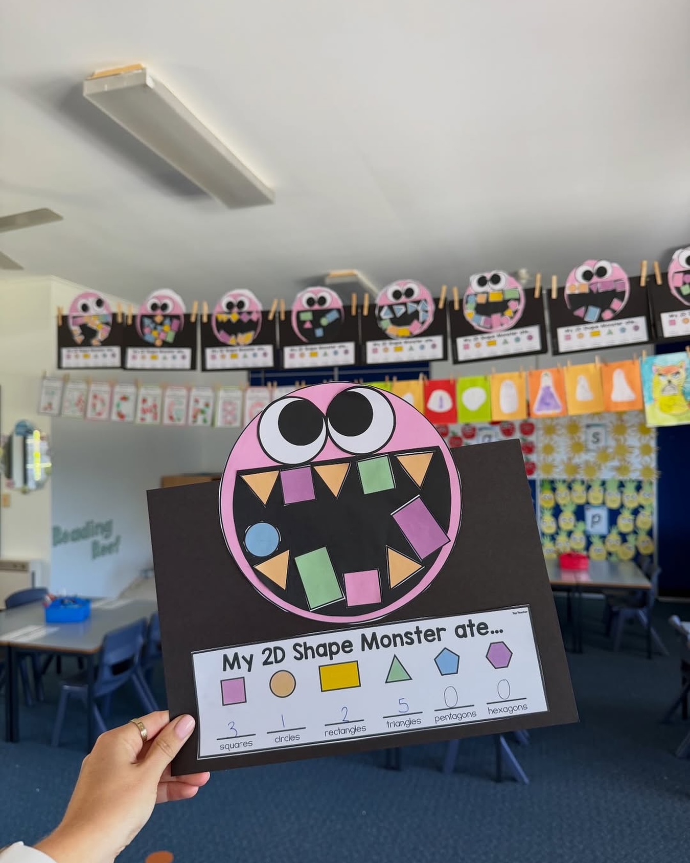 Top Teacher - Our 2D Shape Monsters have been BUSY eating... | Facebook