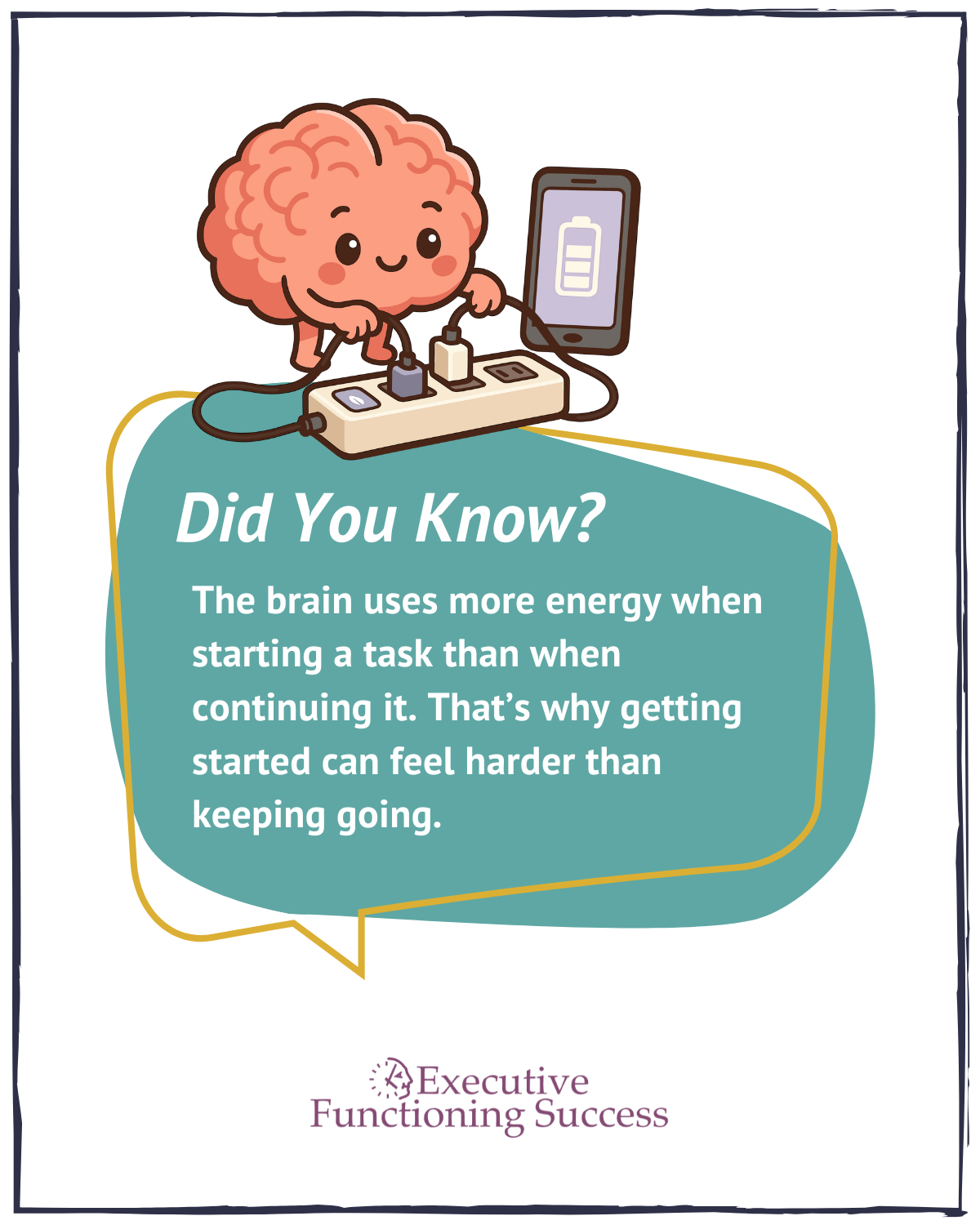 Executive - Starting really is the hardest part, and there’s a good ...