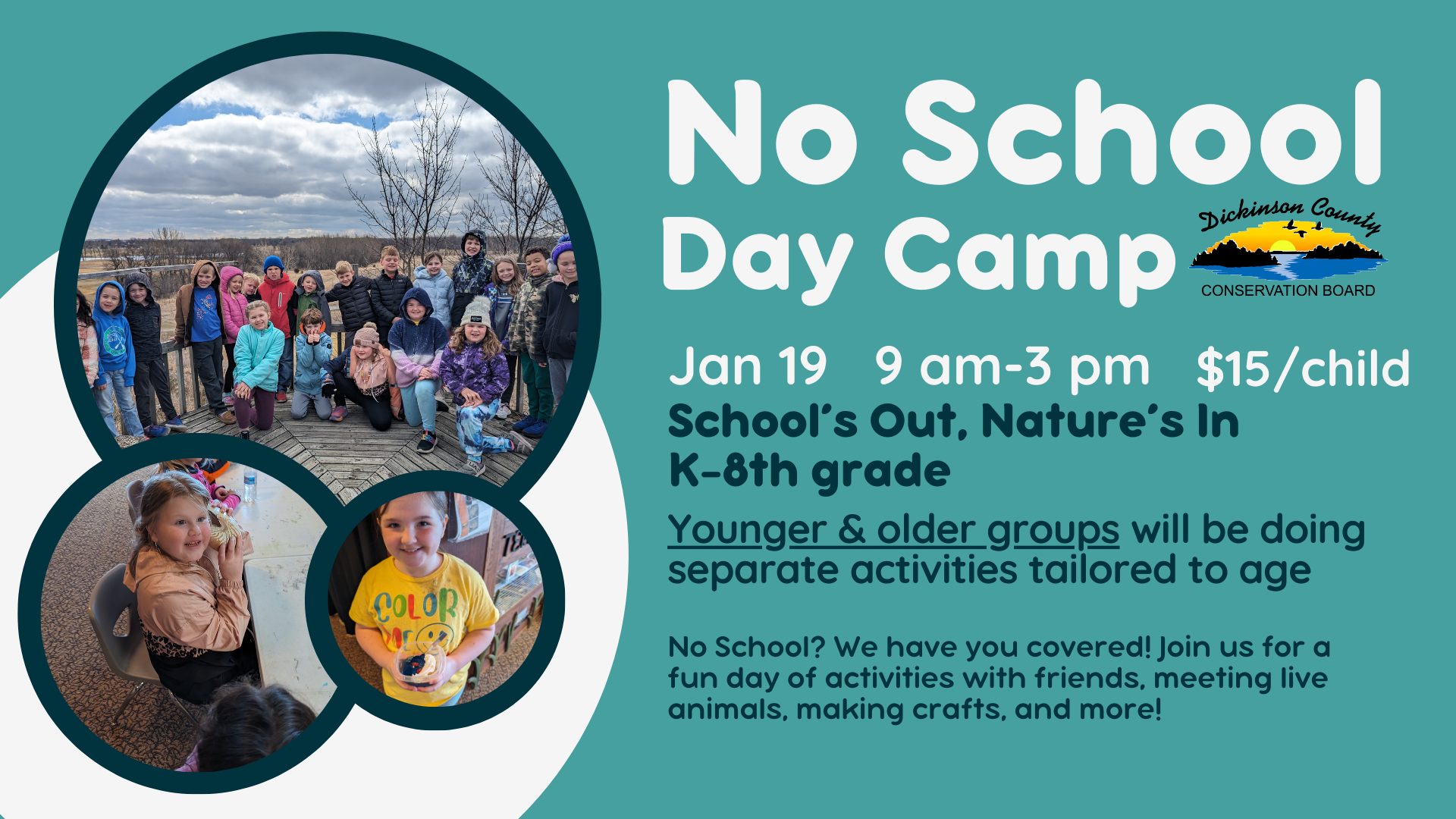 No School Day Camp: School's Out, Nature's In