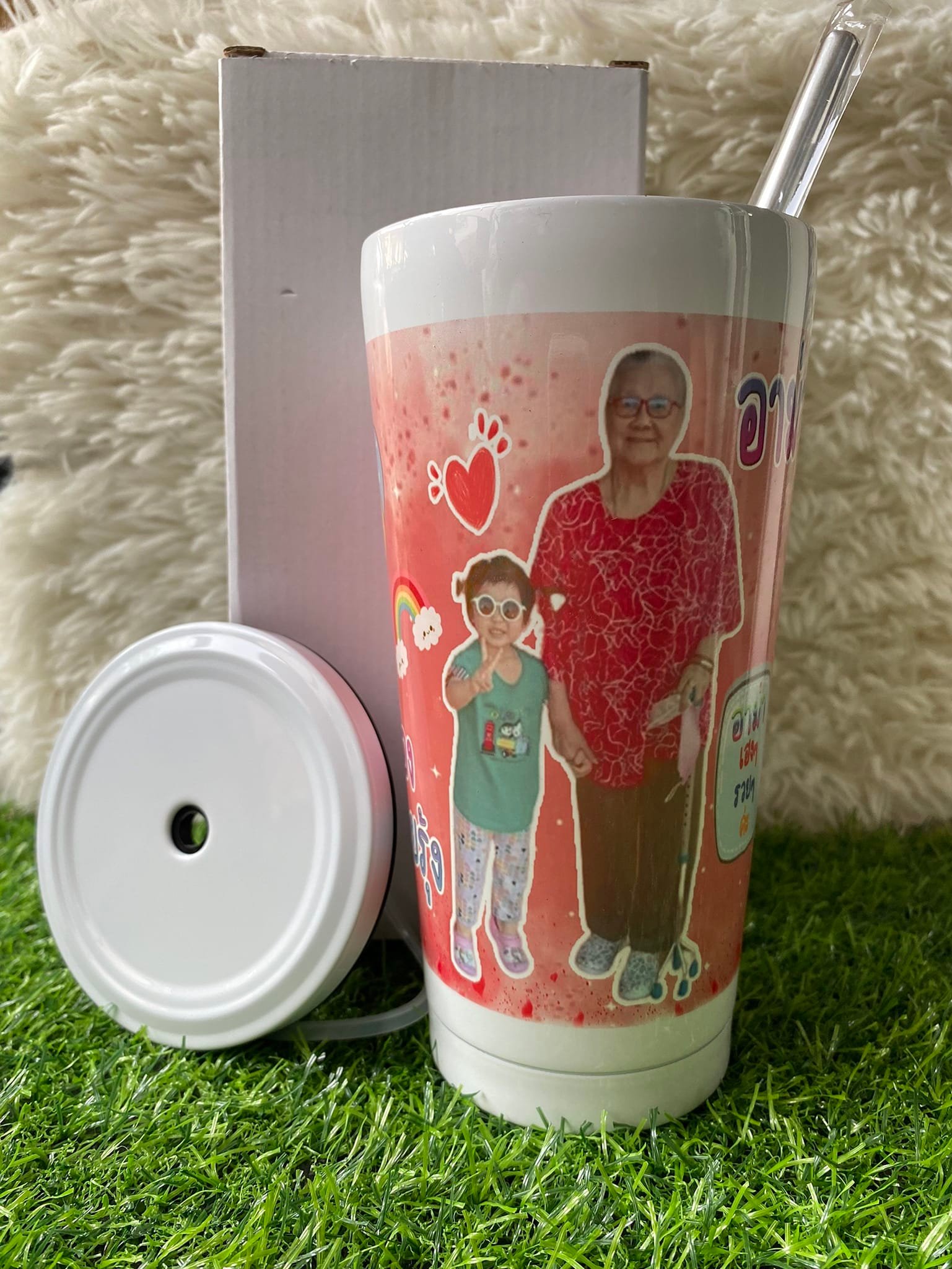 สกรีนดี Pee 4 แก้วเยติทรงสตาร์บั้ค 350 ส่งฟรี