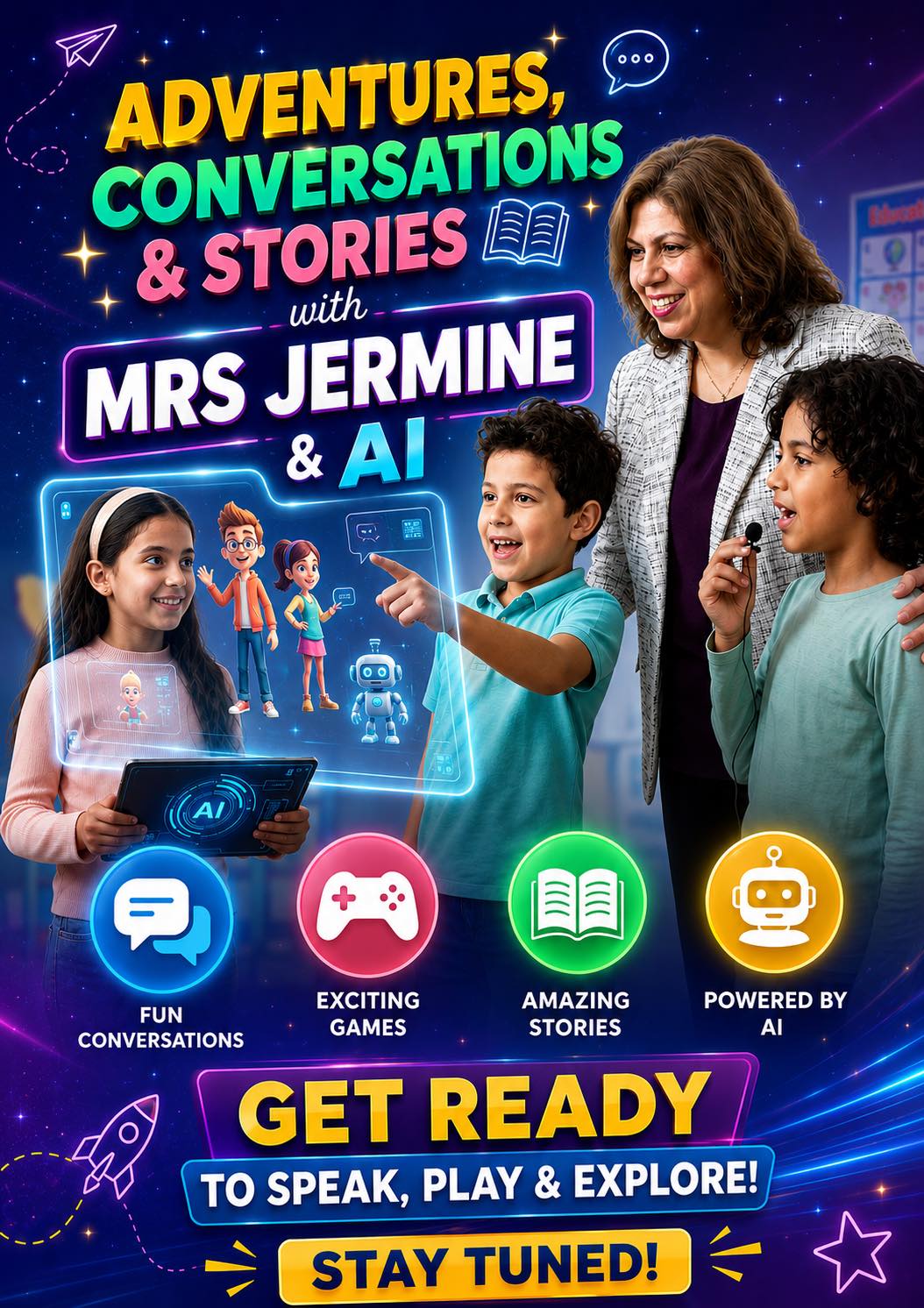 AI English Adventures with Mrs Jermine Youssef | Cairo