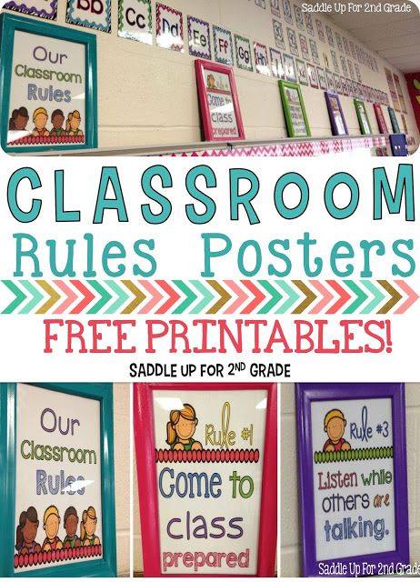 These Classroom Rules Posters... - Saddle Up For 2nd Grade