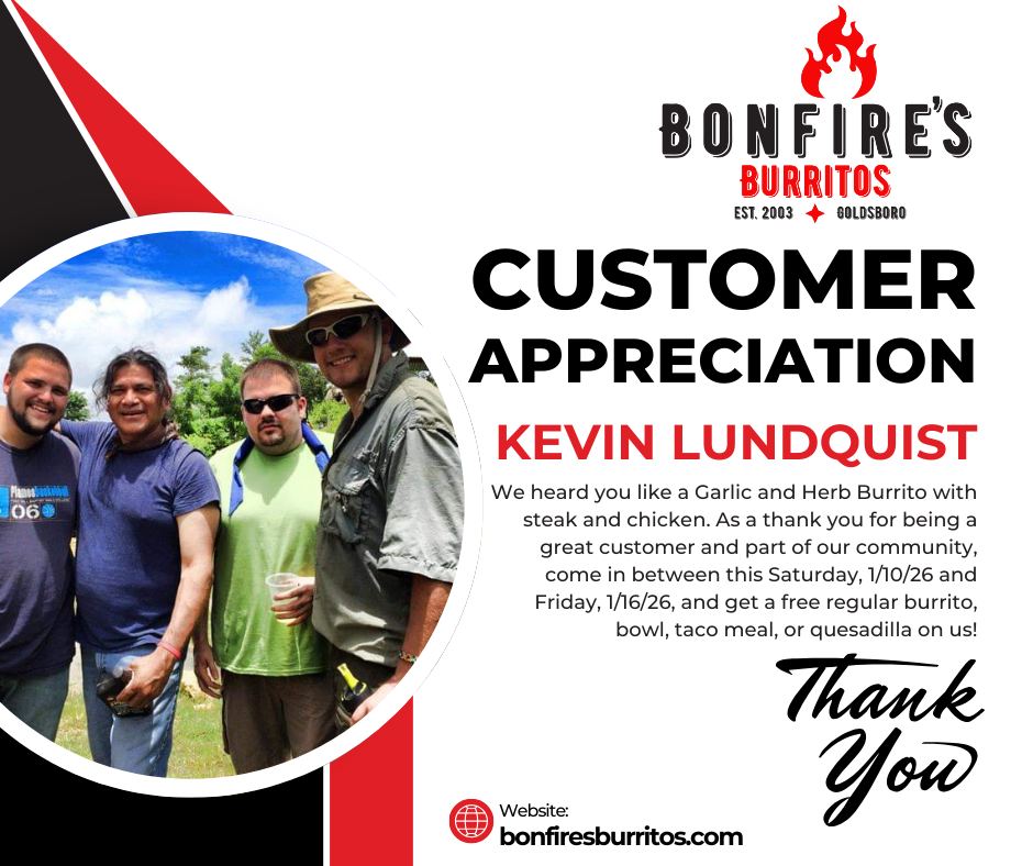 Bonfires Burritos Goldsboro Nc