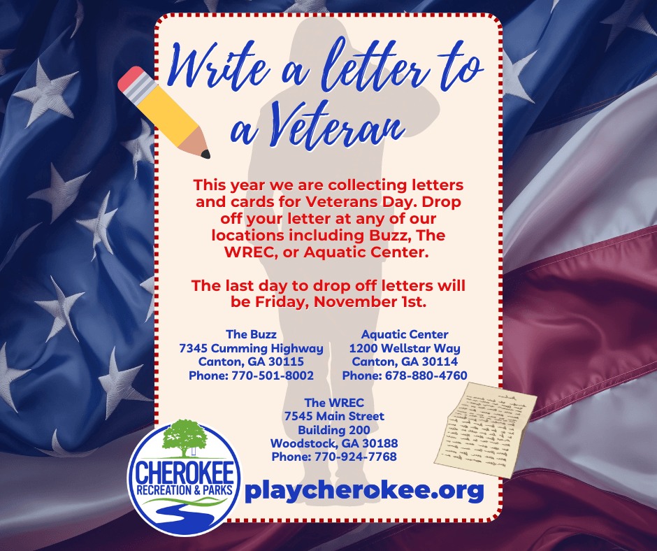 Cherokee - Send a Letter to a Veteran! ️ This Veterans Day, help us ...