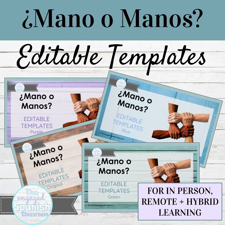 🌟Editable templates are... - The Engaged Spanish Classroom