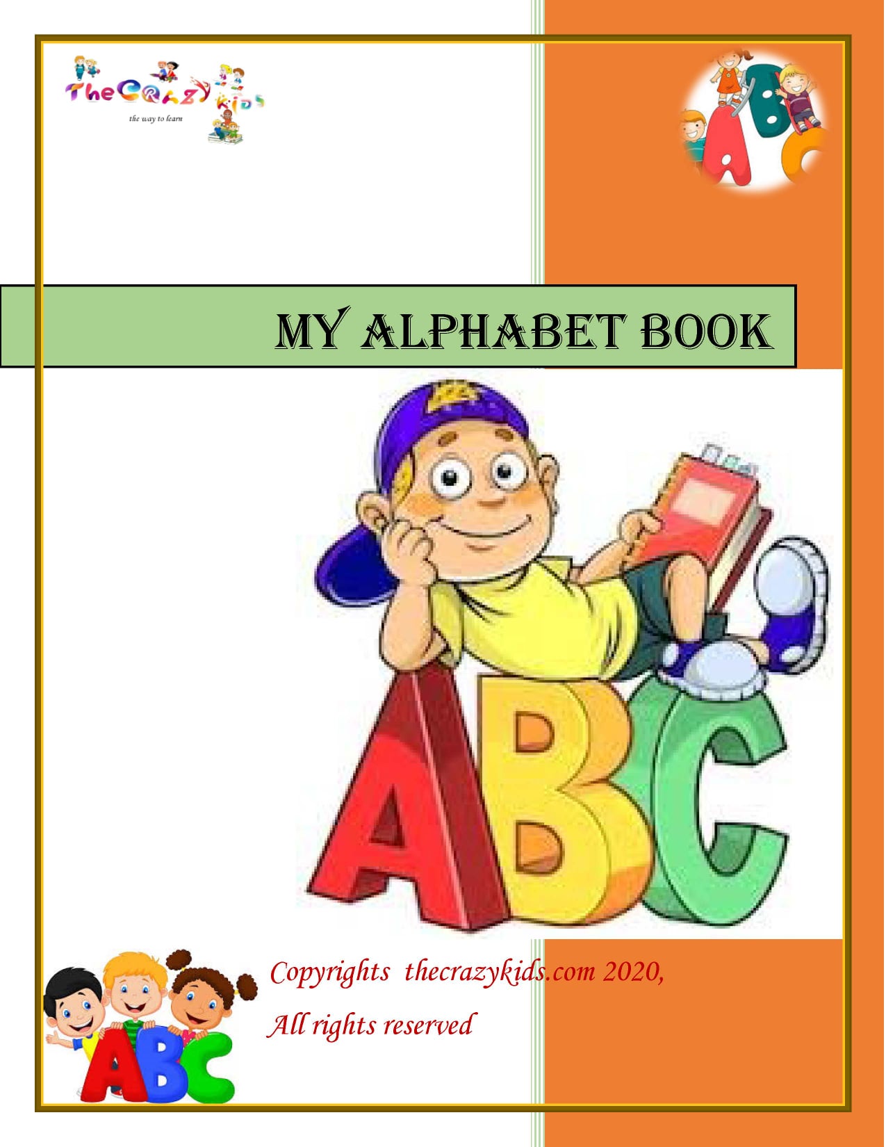 My Alphabet Book -... - Thecrazykids Educational Resourses