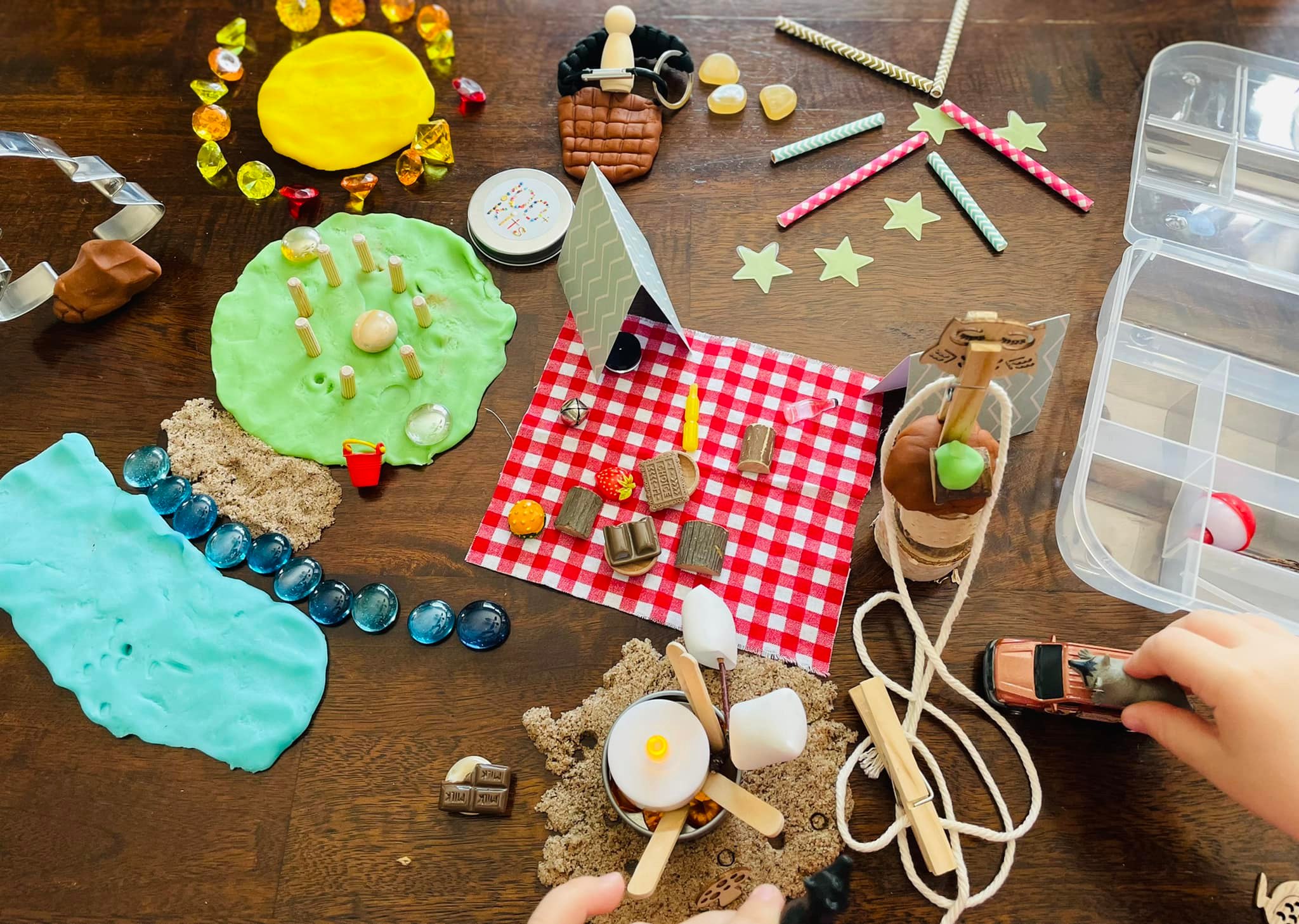 100+kits - 🧭🍫🏕 Our camping playdough kit has been a summer...