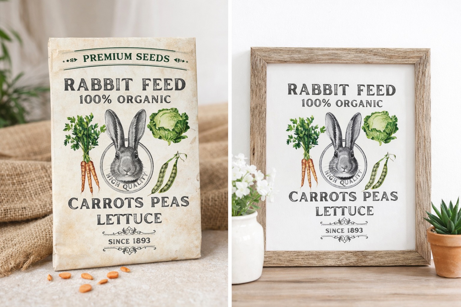 Our - I just added this sweet vintage-style rabbit feed digital ...
