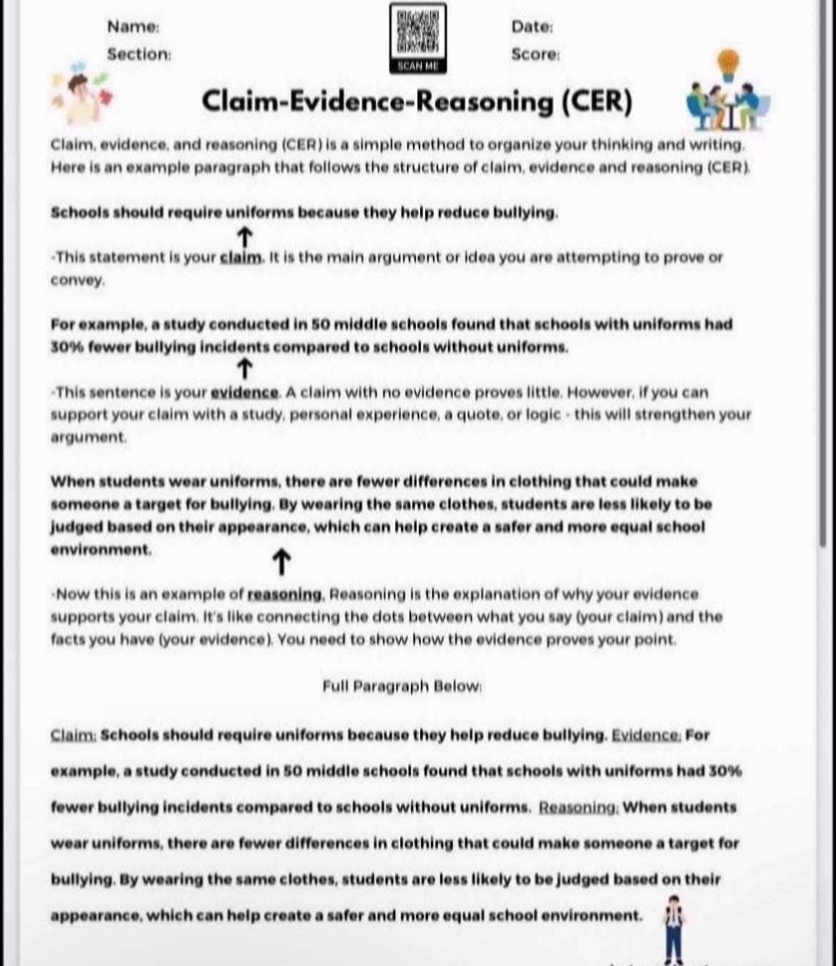 Tolentino - ***Argumentative Writing*** Introduction to Claim, Evidence ...