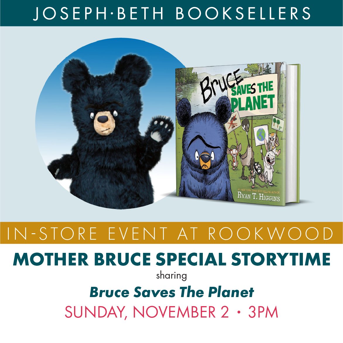 Mother Bruce special storytime sharing Bruce Saves the Planet