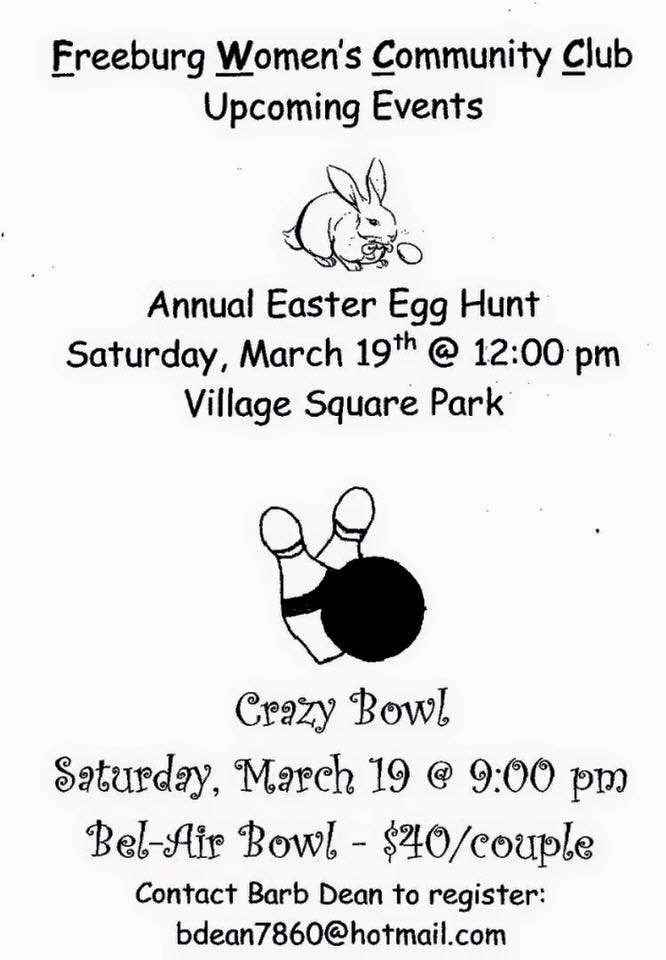 Freeburg - Next Saturday, March 19 is our annual Easter Egg Hunt! Over ...