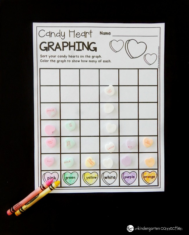 This candy heart graphing is... - The Kindergarten Connection | Facebook