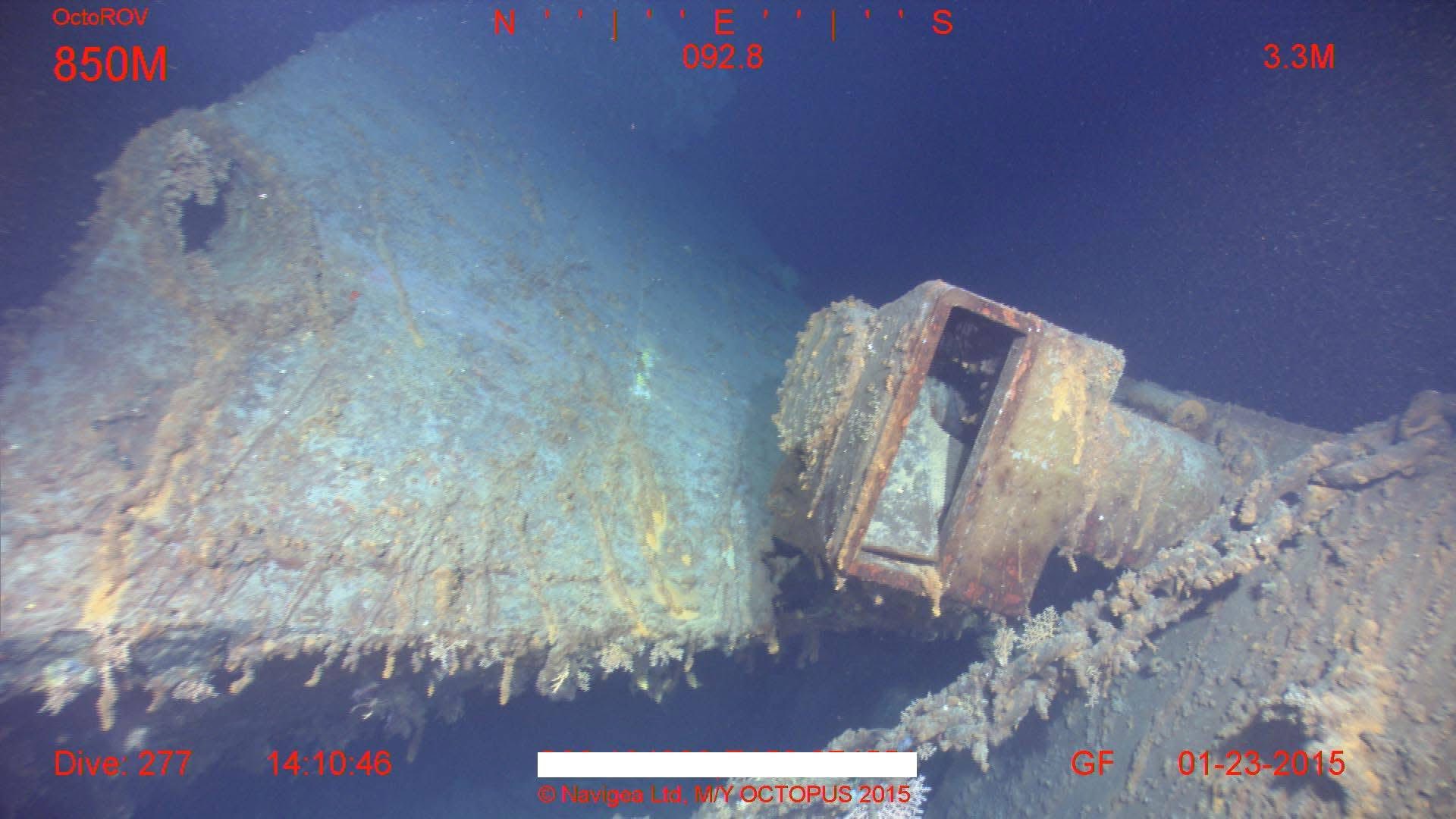 World Picture Of The Wreck Of Uss Astoria Ca 44 Sunk By Japanese