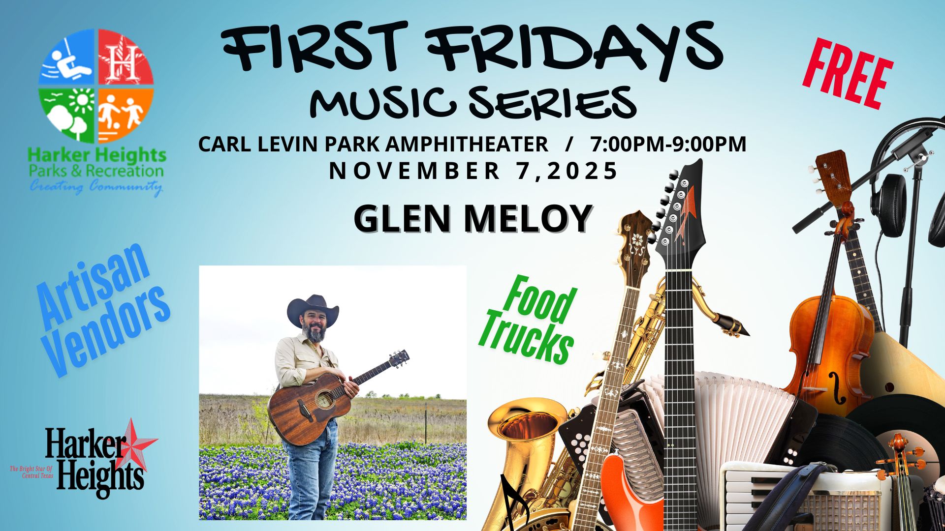 Harker Heights First Fridays Music Series - Glen Meloy