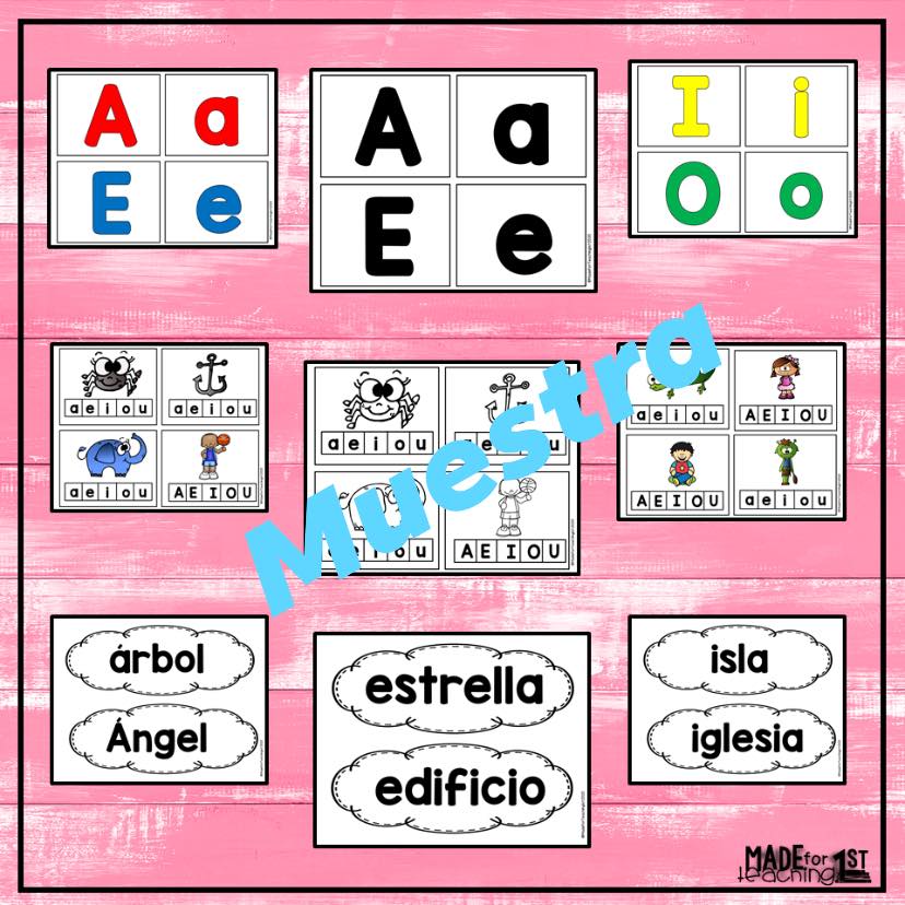 🌟Recurso Actualizado🌟 Las Vocales... - Made for Teaching 1st | Facebook