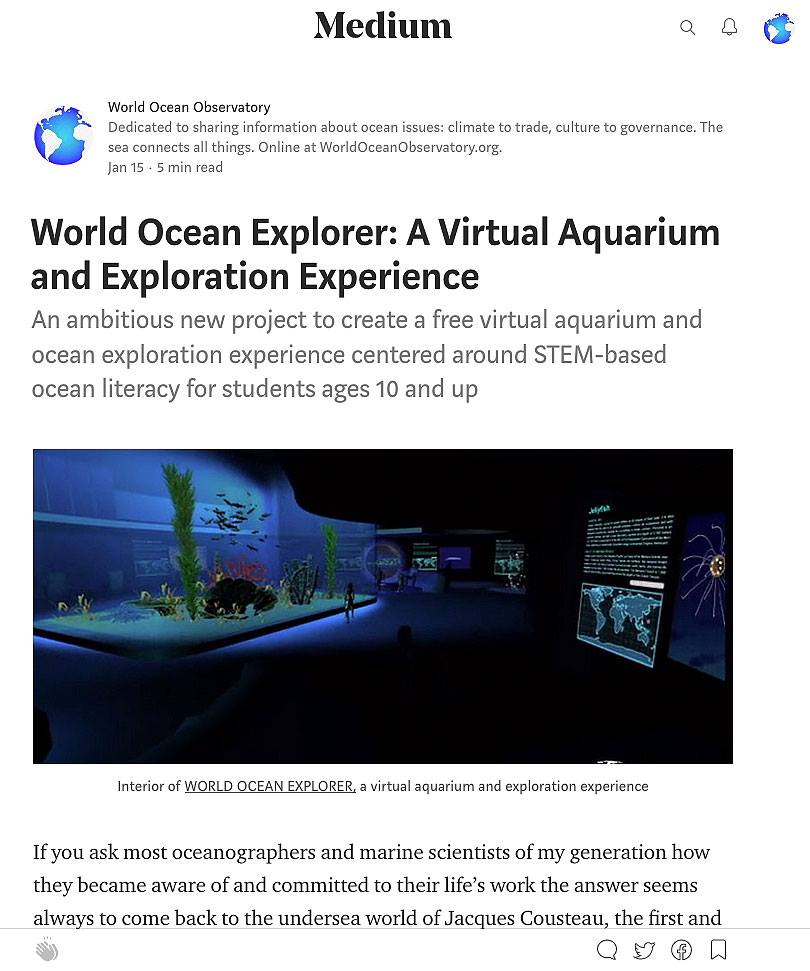 This week on the Medium blog:... - World Ocean Observatory