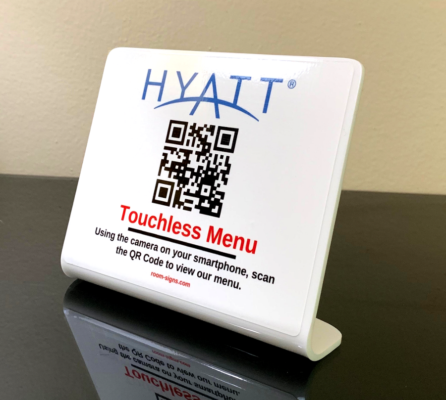 Our new QR Code Touchless Menu Sign... - Custom Acrylic Signs | Facebook