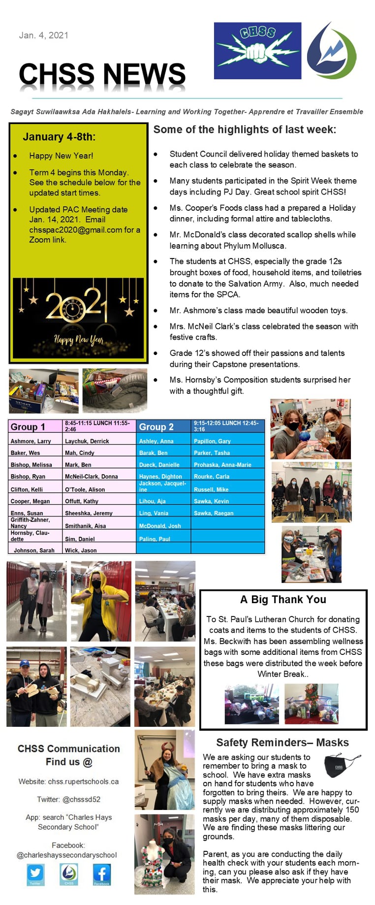 Happy New Year Here Is Charles Hays Secondary School 7807