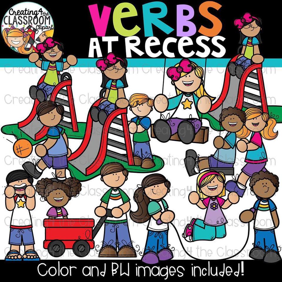 The Verbs at Recess Clipart set... - Creating4 the Classroom | Facebook