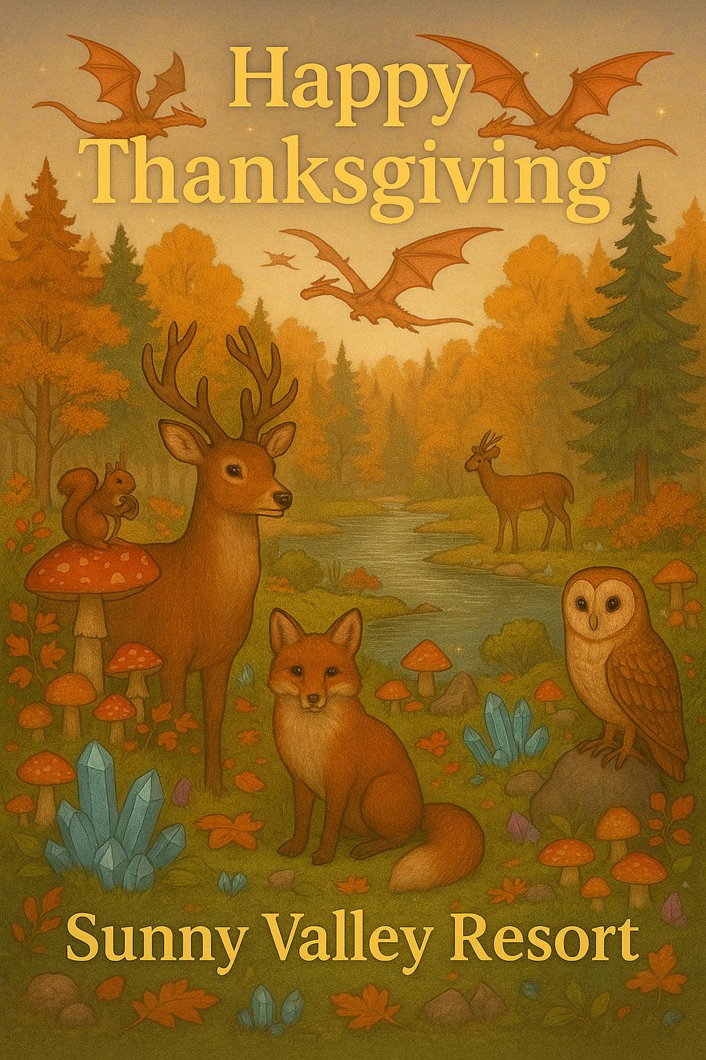 Sunny - 🌲 Happy Thanksgiving from Sunny Valley Resort! 🌲 From our wild ...