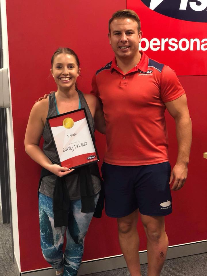 Congratulations To Emily Vision Personal Training