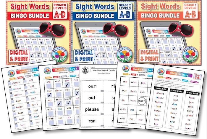Get NEW #SightWord bundles of BINGO... - Reading With Color