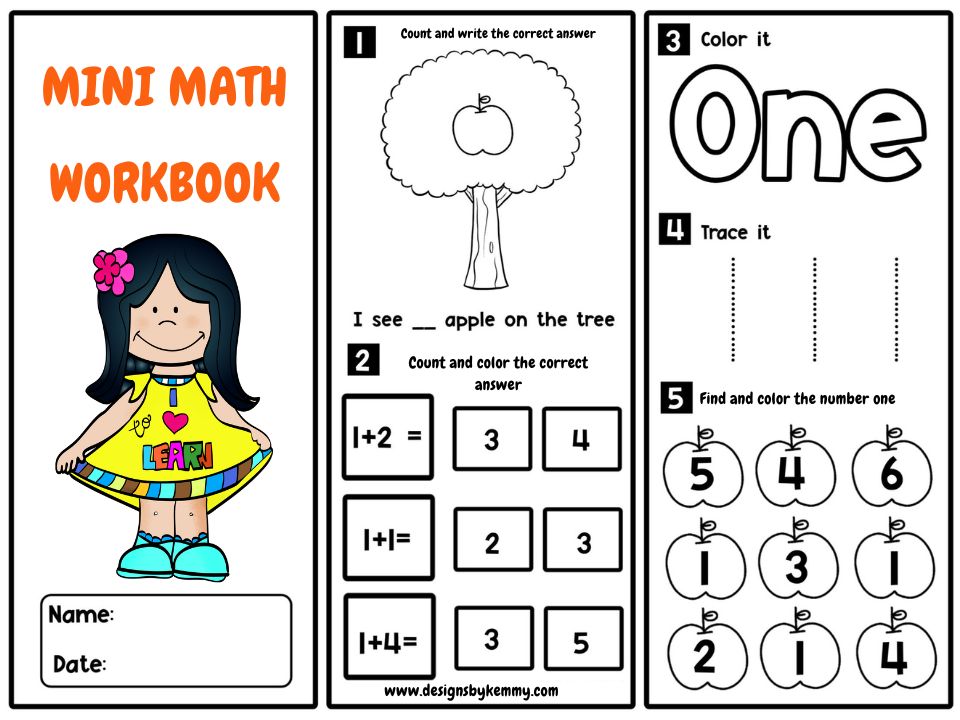 Math Mini Workbook For... - Worksheets For Kindergarten PDF | Facebook