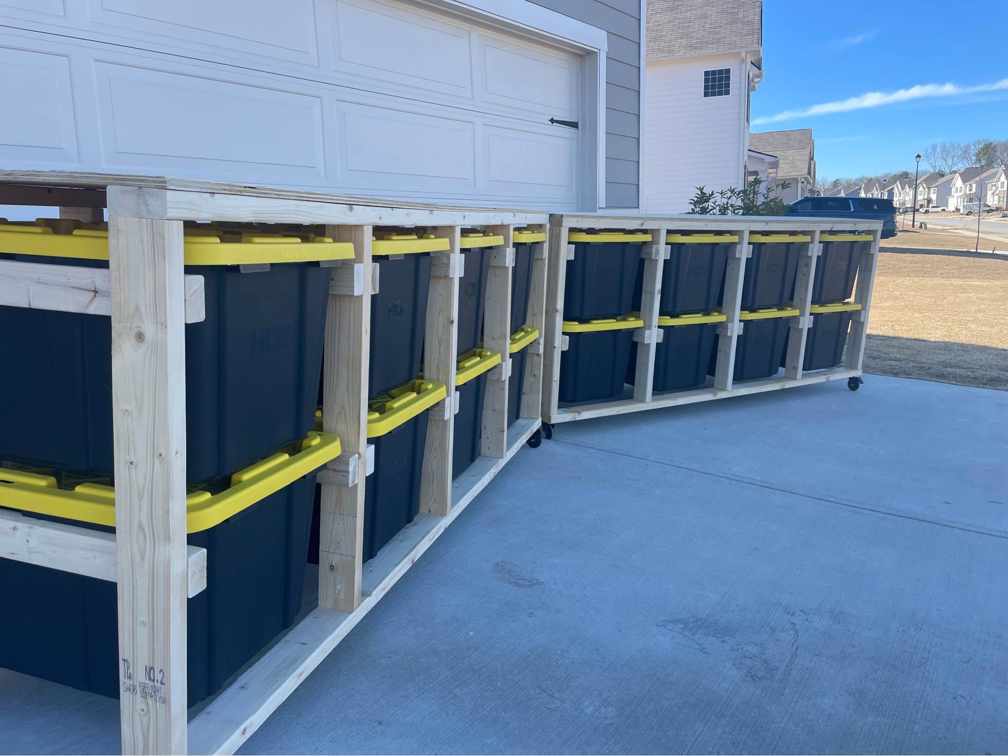Bin Storage Rack Workbench Storage Bins And Baskets Flowery Branch