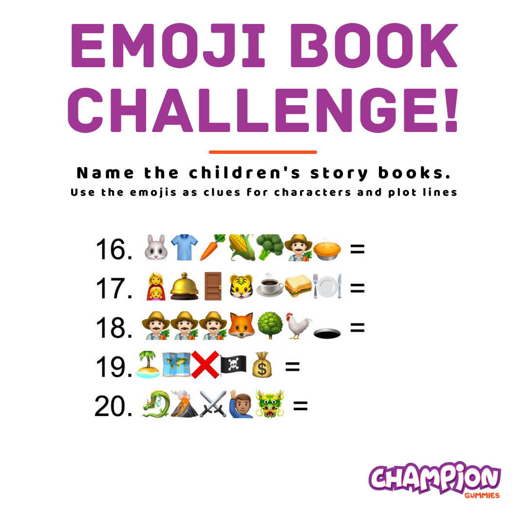 EMOJI BOOK CHALLENGE! (4/5) Can... - Champion Gummies Kenya