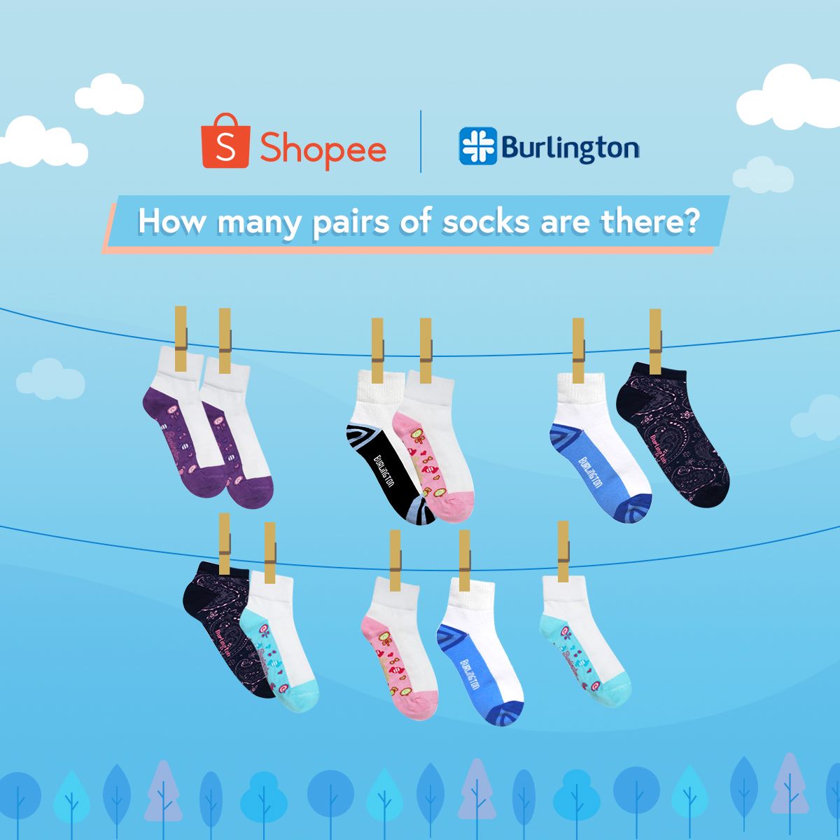 Shopee - Count the pair of socks! Kaya ba? Comment your guesses and tag ...