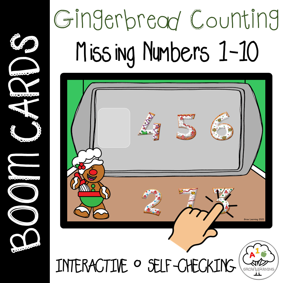 Grow Learning - This adorable gingerbread missing numbers... | Facebook