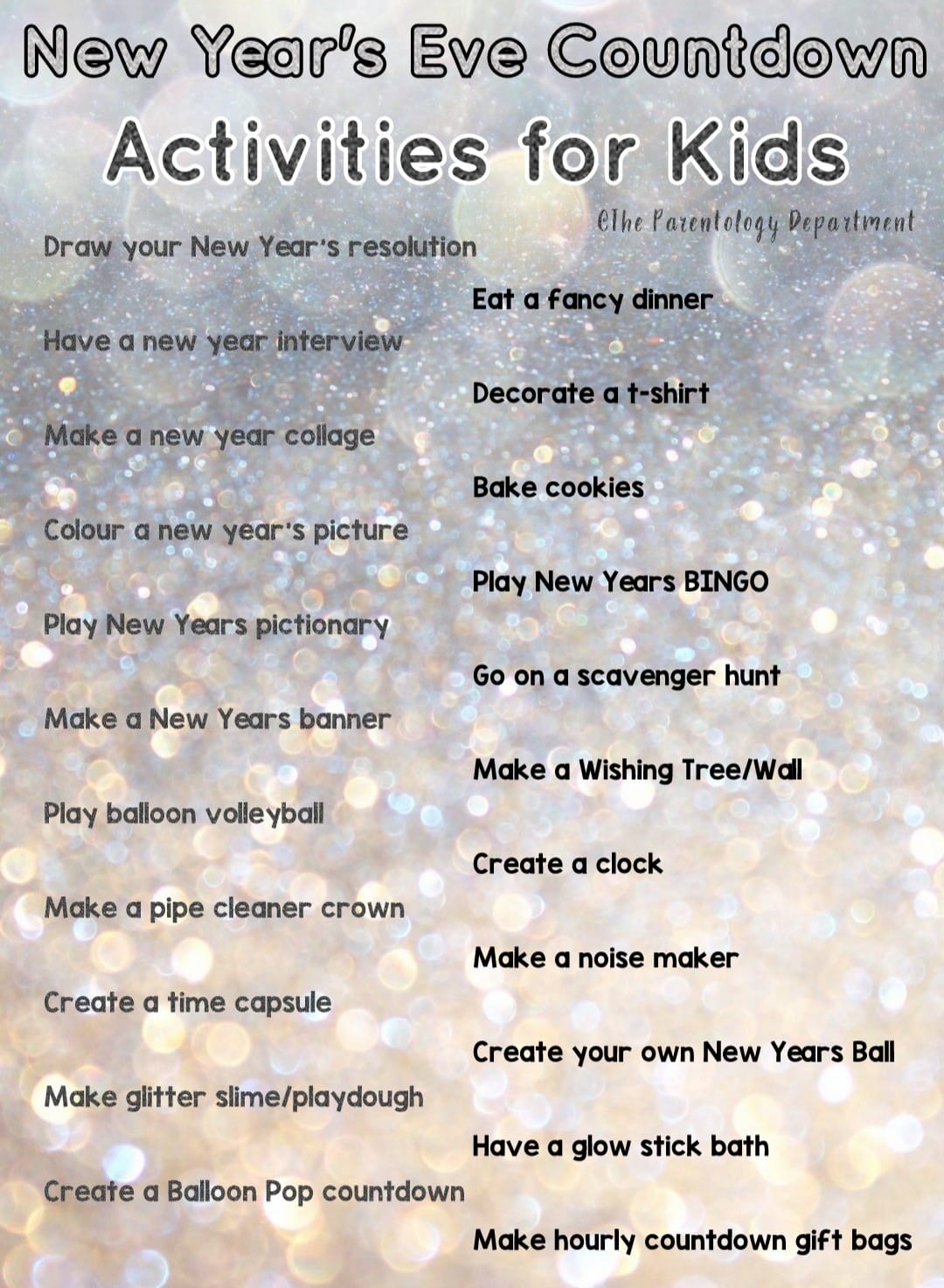New Year's Eve Countdown -... - The Parentology Department
