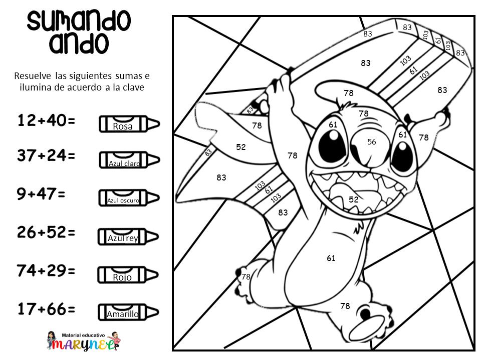 🧮DIVERTIDAS FICHAS DE SUMAS🧮... - Material Educativo Marynel | Facebook