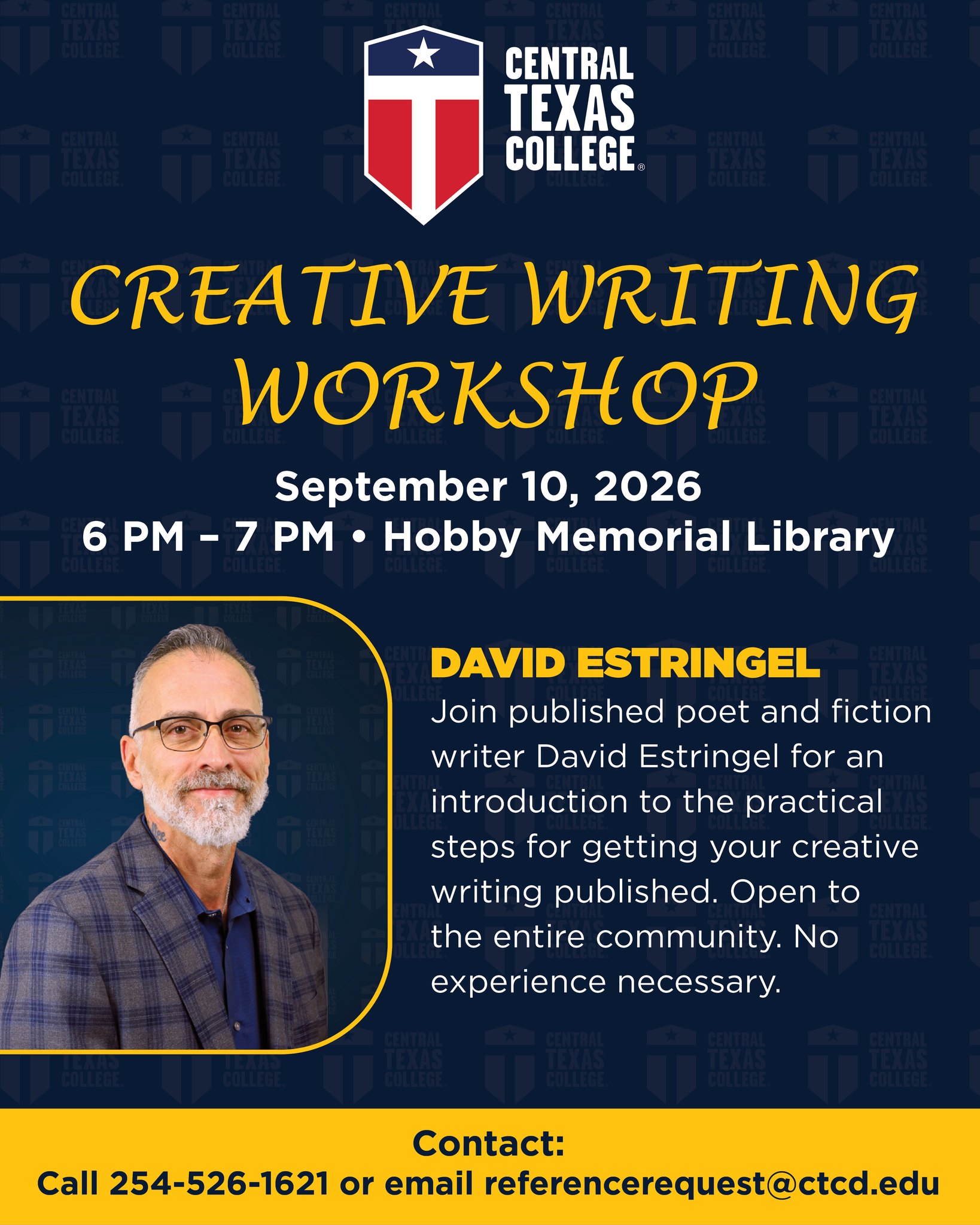 CTC FREE Creative Writing Workshop--Open to the Community