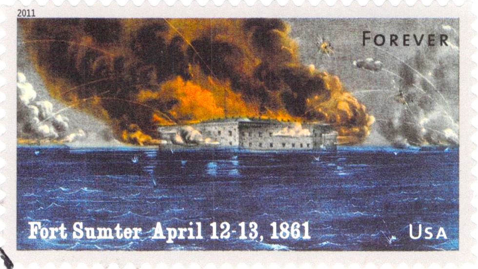 The Civil War Fort Summer 1861. USA... - Stamps Art Museum