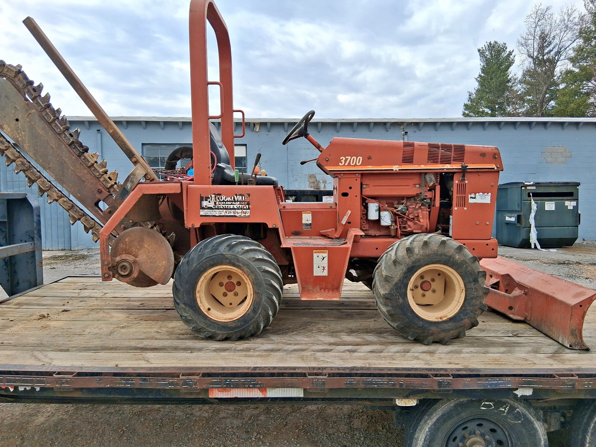Ditch Witch 3700dd 4x4 Trencher Diesel 652 Hours 7 Depth