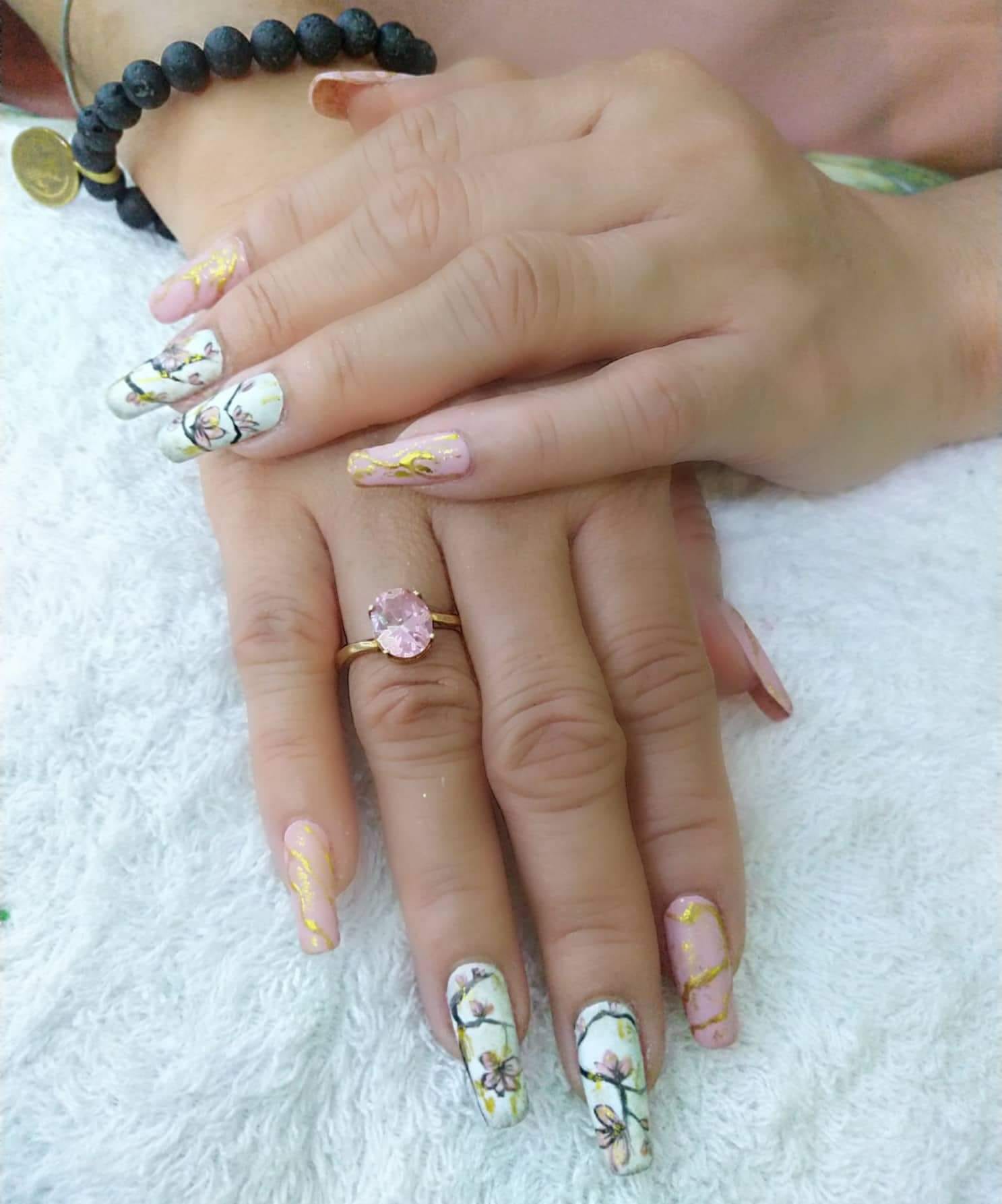 Sand Gel Organic With Nail Art Visit Nails Glow Iloilo