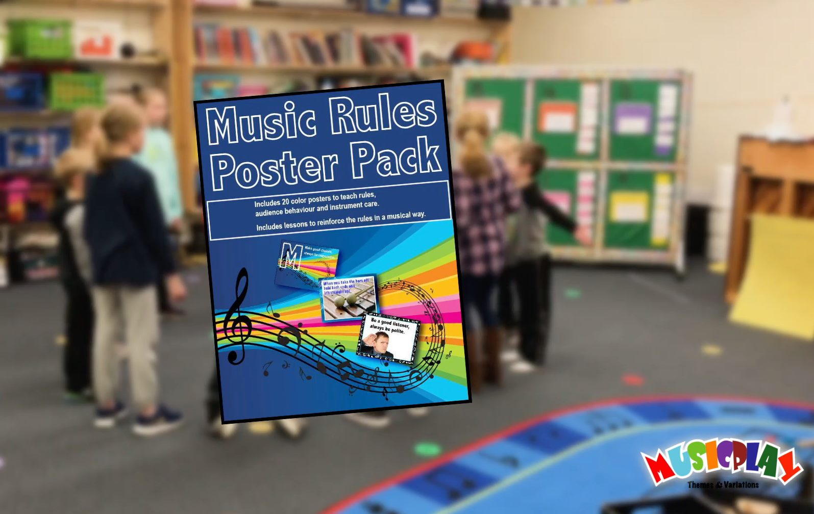 Musicplay - These colourful and vibrant posters also help...