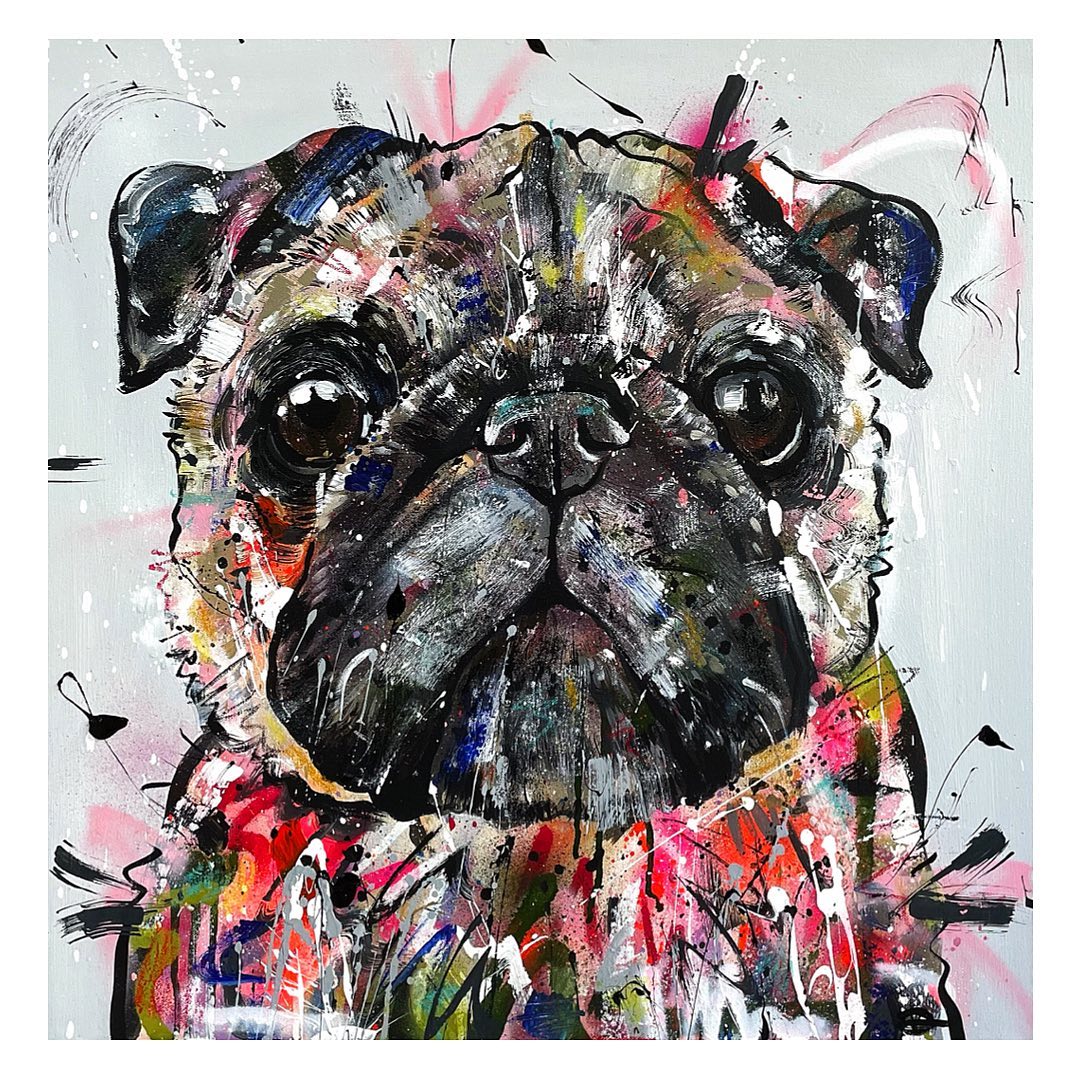 Here’s Ed the pug 💗🐶 • Handsome... - Danielle Tomlinson Art | Facebook