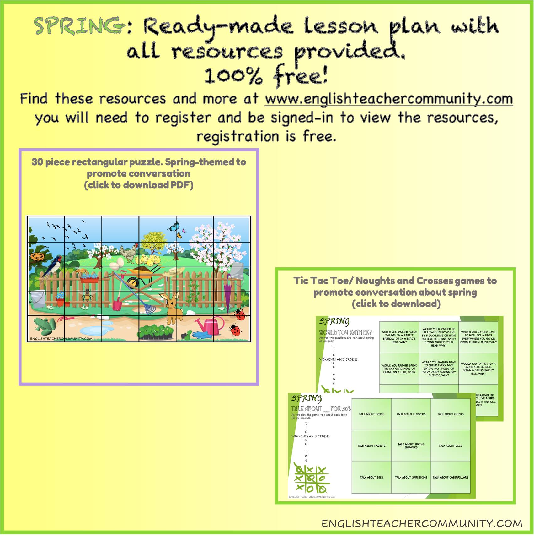 English - Are you looking for resources to teach about spring? Take a ...