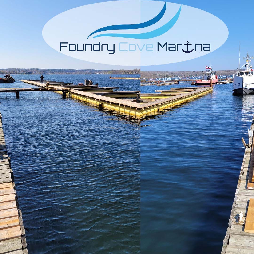 The Team Is Hard At Work 🚤💙 • • Foundry Cove Marina